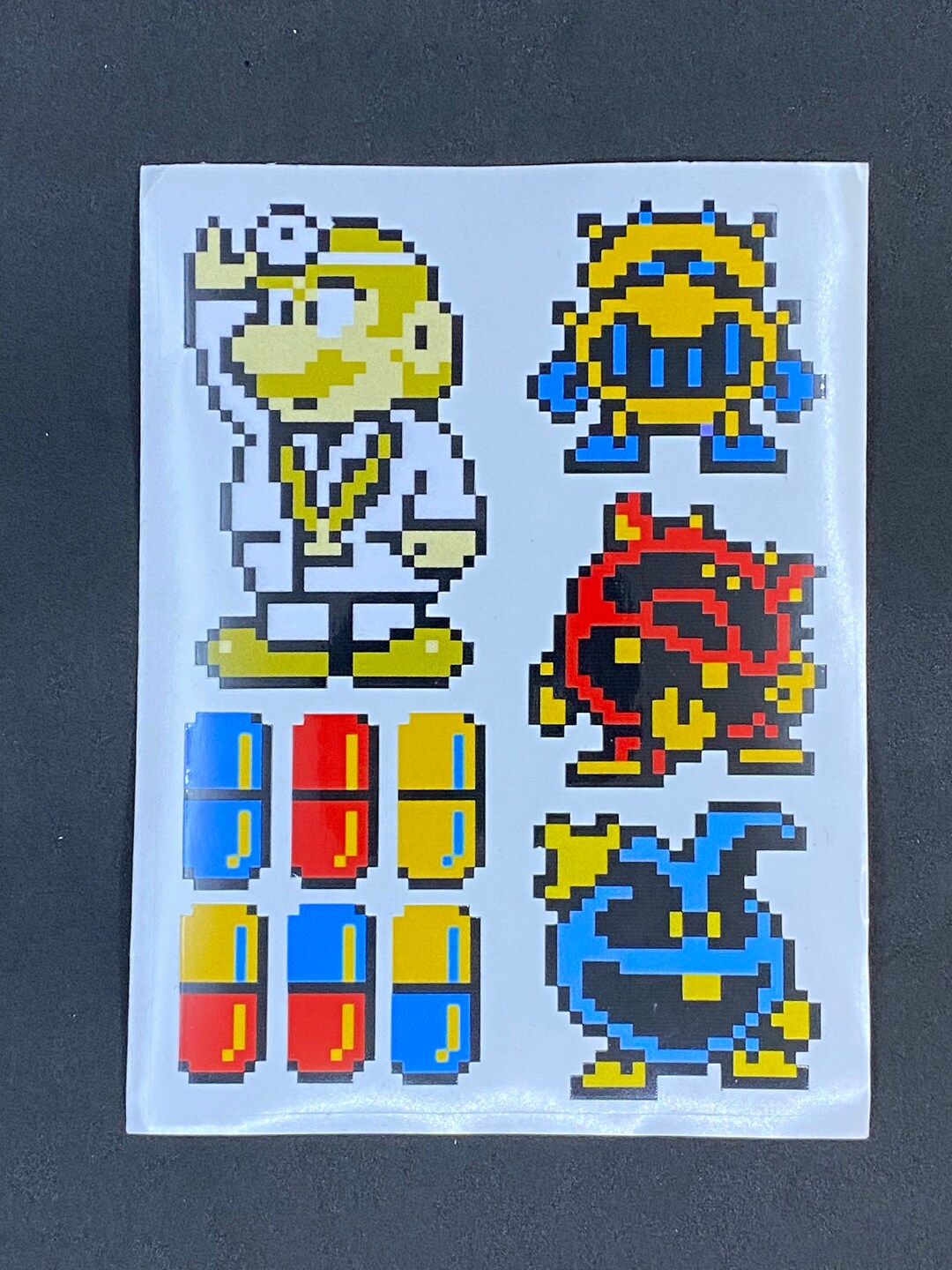 Doctor Mario Pixelated Sticker Pack // Dr Mario Video Game Stickers ...