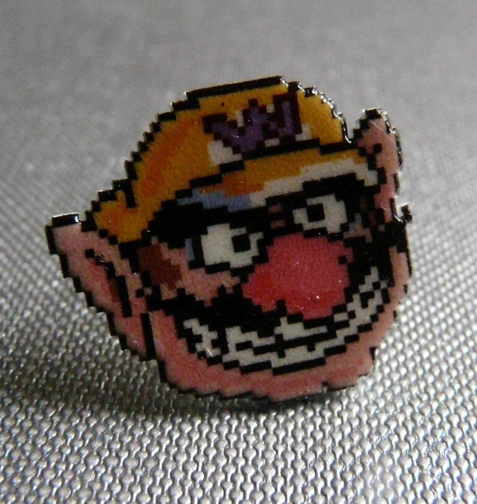 Make love not wario super mario pin | Etsy