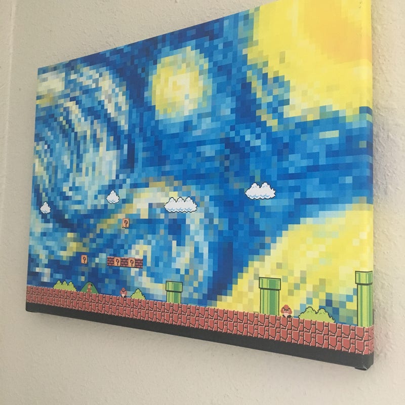 Mario Starry Night Van - Etsy
