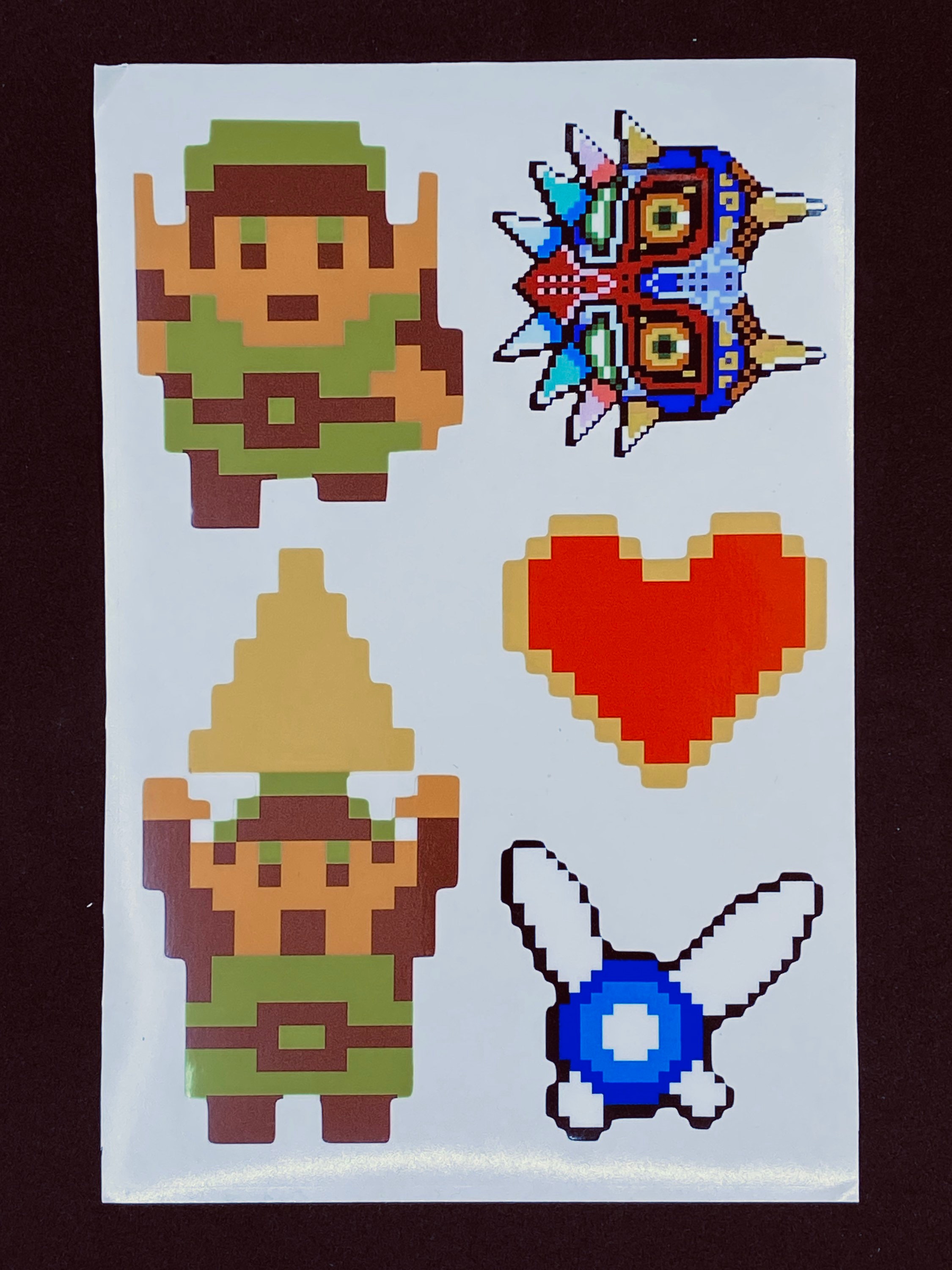 Legend of Zelda Various Pixelated Sticker Pack // Legend of | Etsy