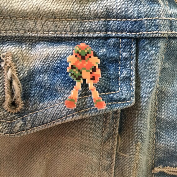 Samus metroid pin // Nintendo Hat Pin // Tie Tack // Retro | Etsy