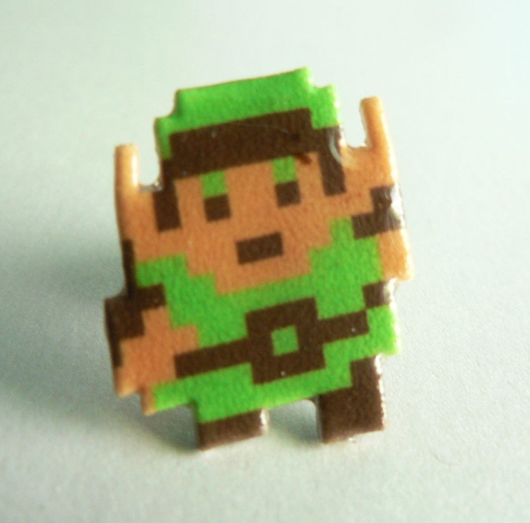 Legend of Zelda Link Pin // Nintendo Hat Pin // Tie Tack // Retro Lapel ...