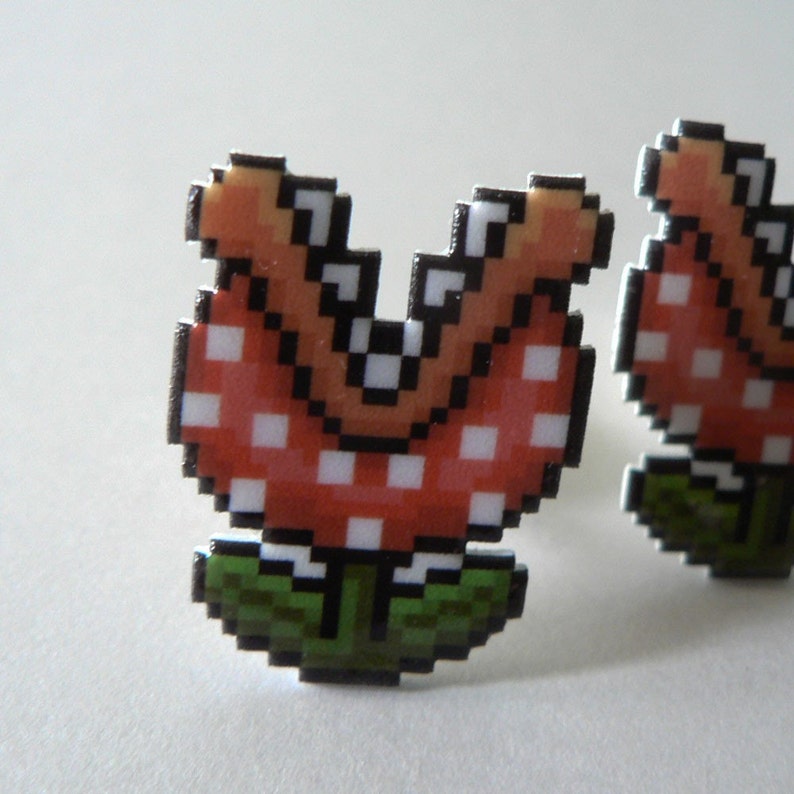 Chomp Super Mario 3 Piranha Plant Cufflinks // Video Game - Etsy
