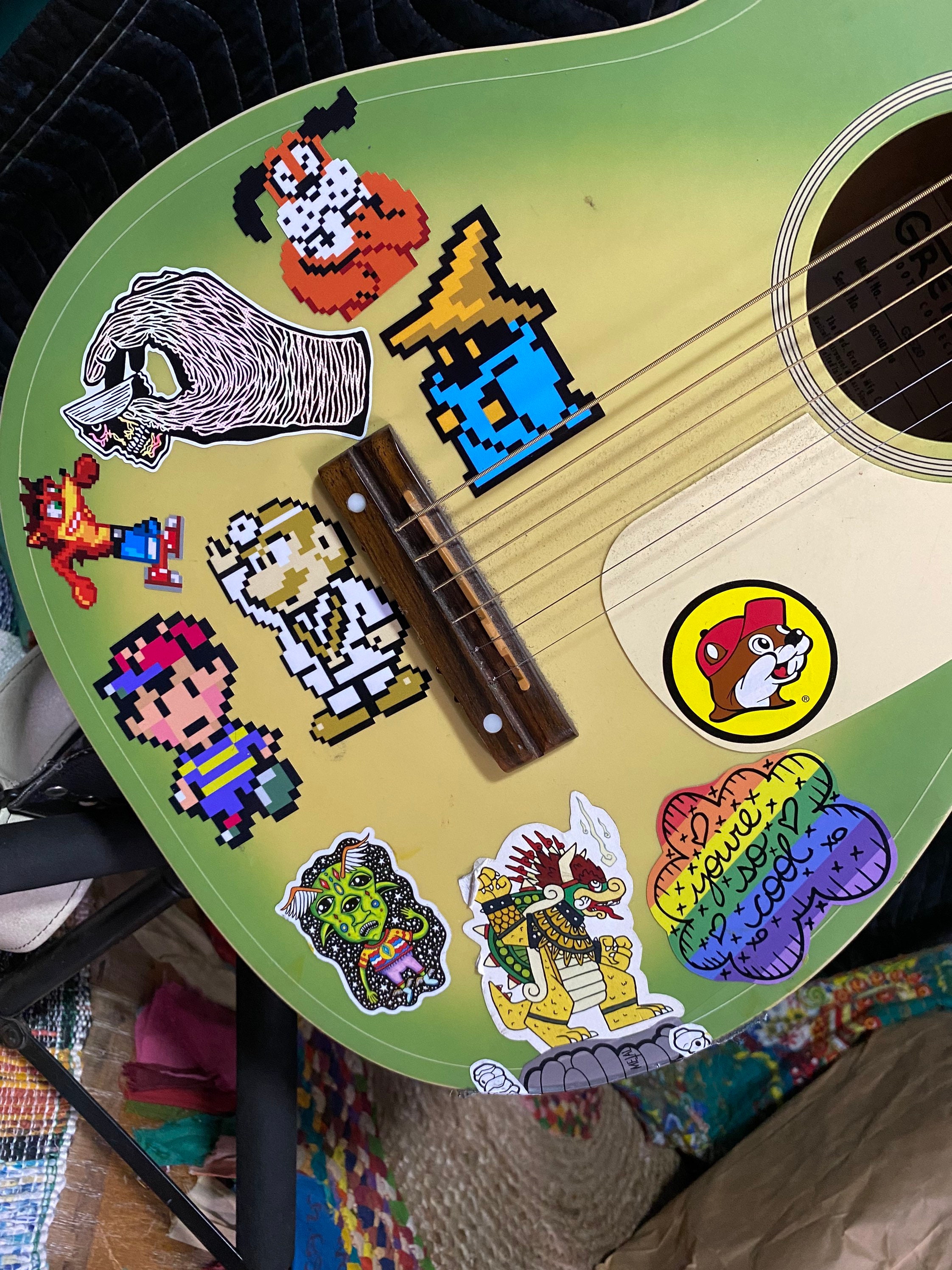 Mario/tanooki Pixelated Sticker Pack // Super Mario Video Game Stickers ...