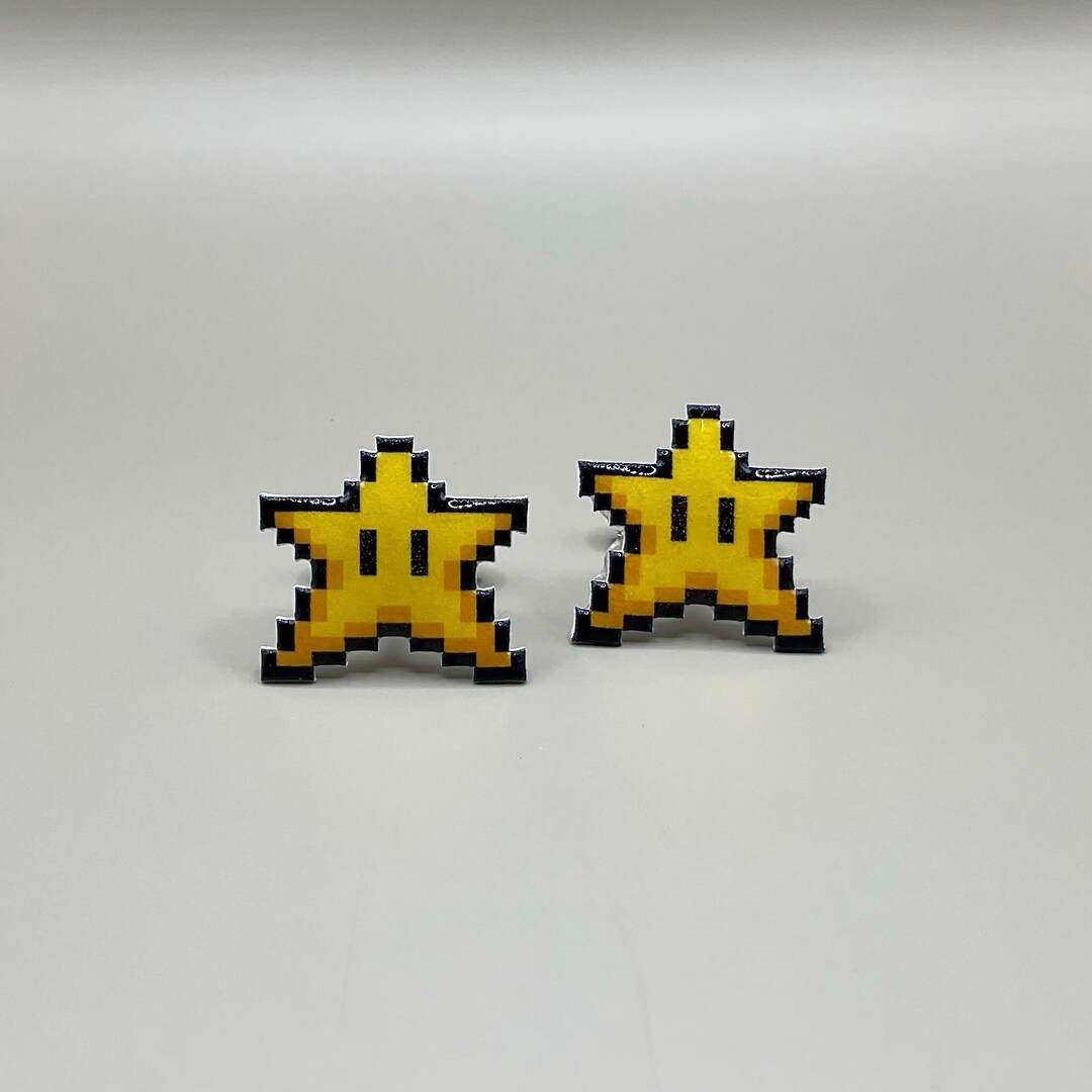 Invincible Star Super Mario 3 Cufflinks // Video Game Cufflinks // Geek ...