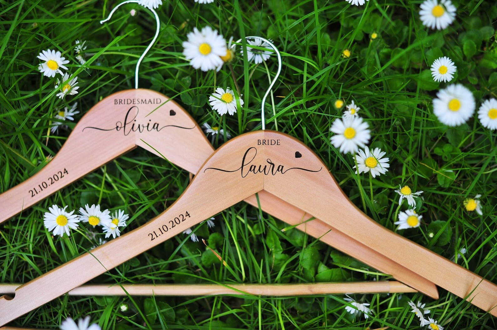 Bridal Party Hangers, Bridesmaids Wedding Hanger, Engraved for ...