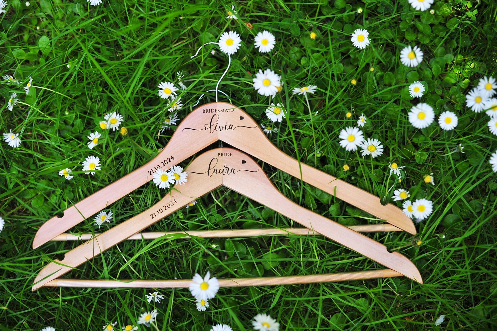 Bridal Party Hangers, Bridesmaids Wedding Hanger, Engraved for ...