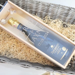 Engraved Wine Box, Wine Box With Personal Message, Personalised Wine ...