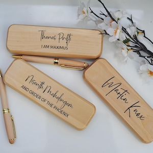 Engraved Pen and Case Set, Engraved Pen Set, Custom Wooden Pen ...