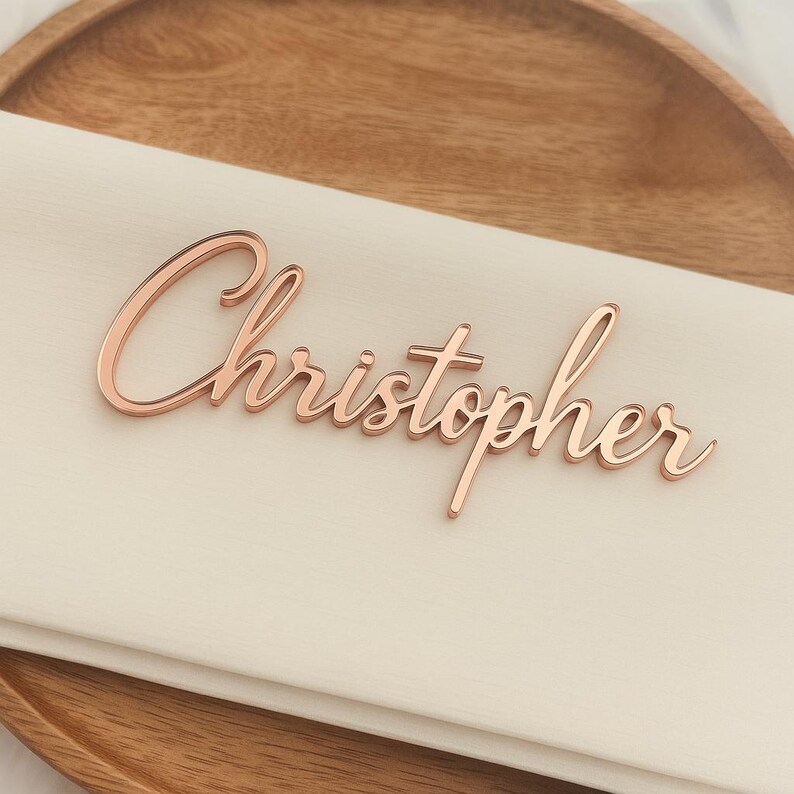Wedding Name Tags, Wedding Place Cards, Laser Cut Names, Custom Name ...