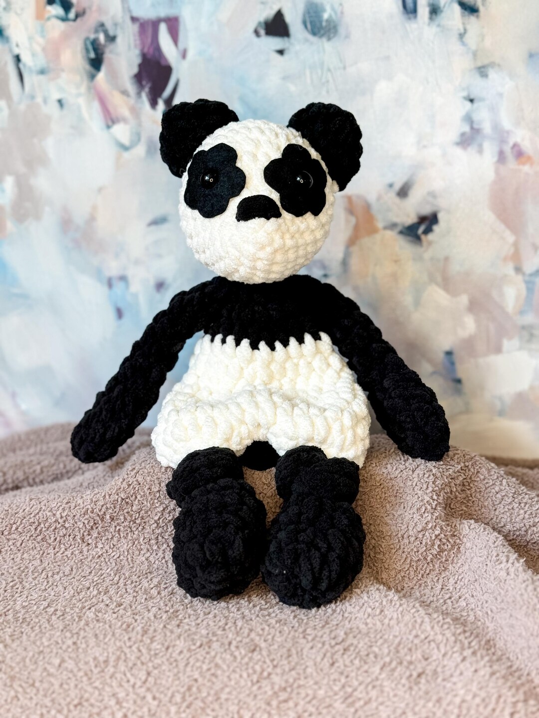 Panda Snuggler | Panda Lovey | Handmade Crochet Heirloom| Baby Shower ...