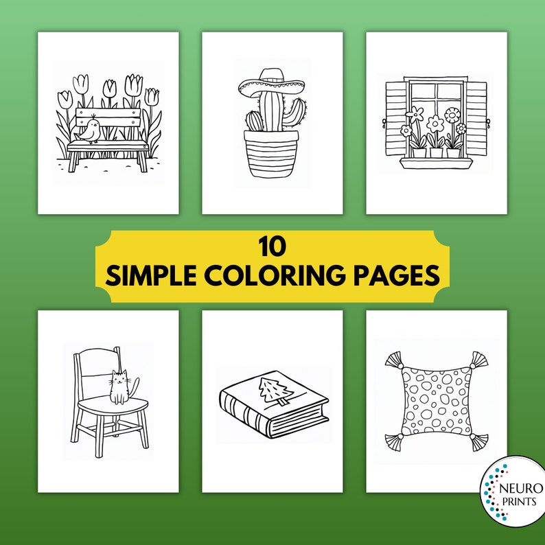 Stroke Dementia Simple Coloring Pages/recovery Worksheets/dementia ...