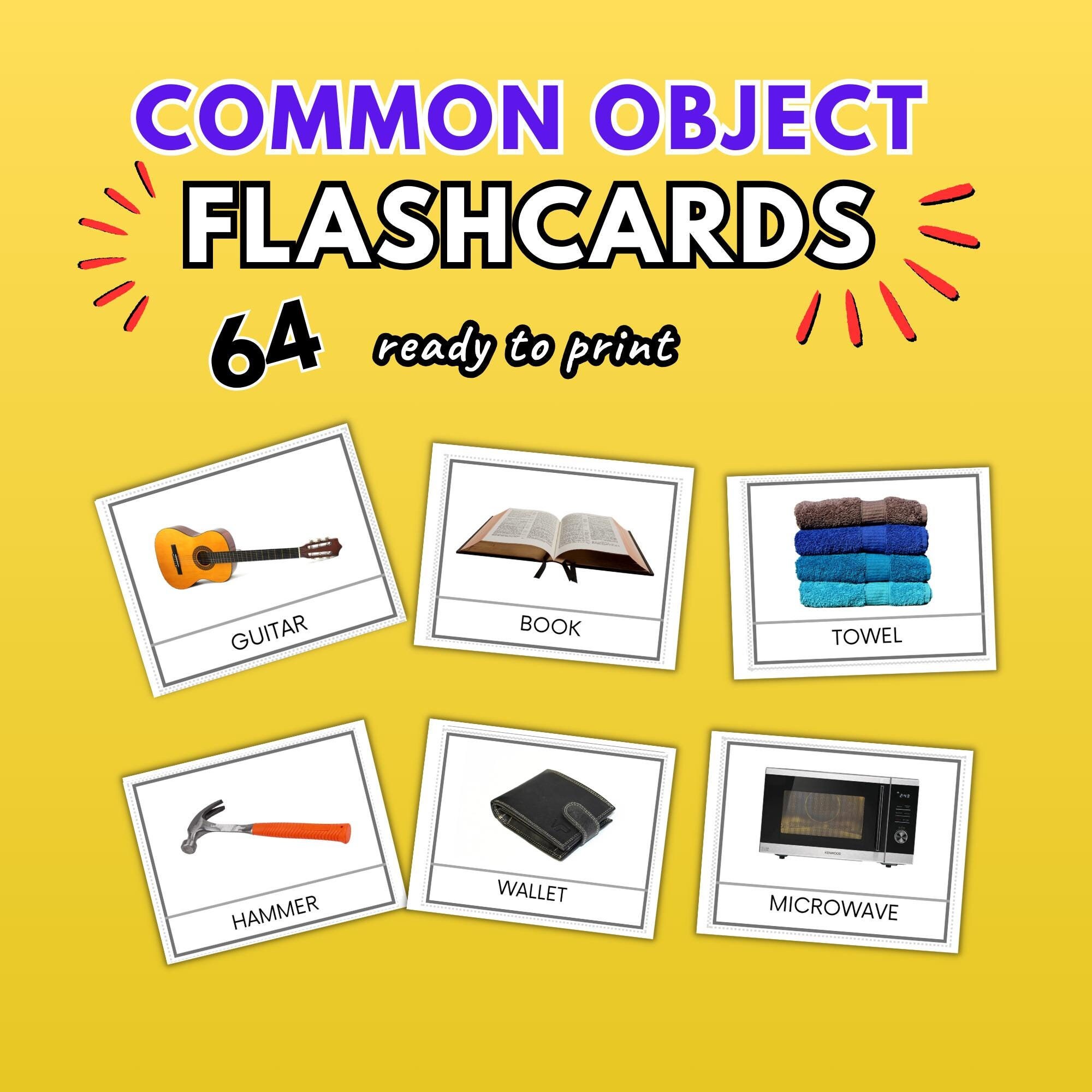 Common Object Flash Cards, Stroke Recovery Worksheets, Dementia Games ...
