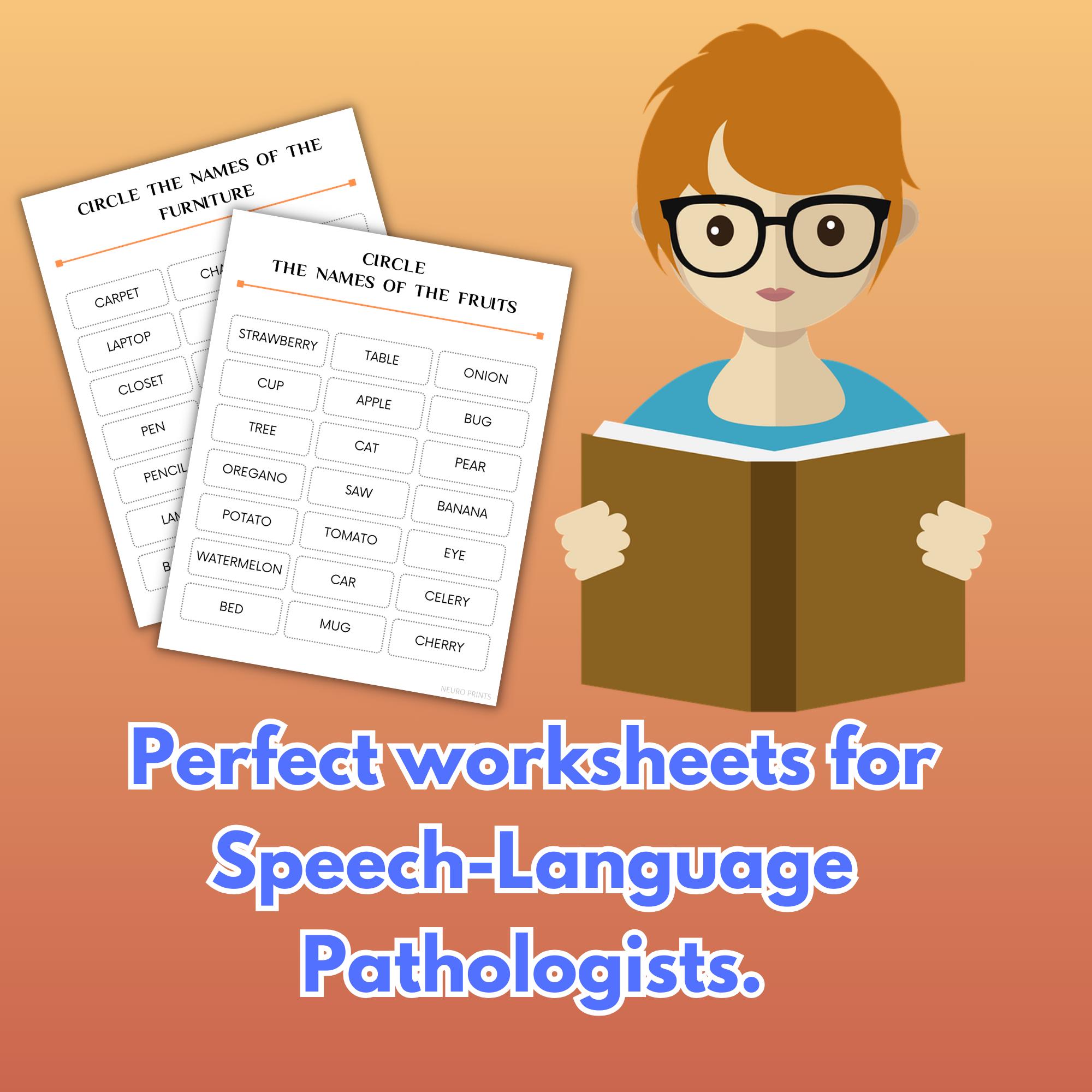 Stroke Dementia Recovery Worksheets/read and Circle Exercise/simple ...