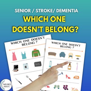Stroke Dementia Which One Doesn't Belong, Simple Fun Games, Ice Breaker ...