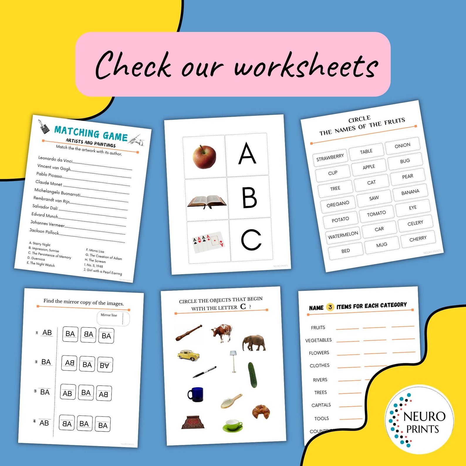 Common Object Flash Cards, Stroke Recovery Worksheets, Dementia Games ...