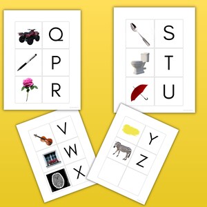 Alphabet Flash Cards, Stroke Recovery Worksheets, Dementia Games, Fun ...
