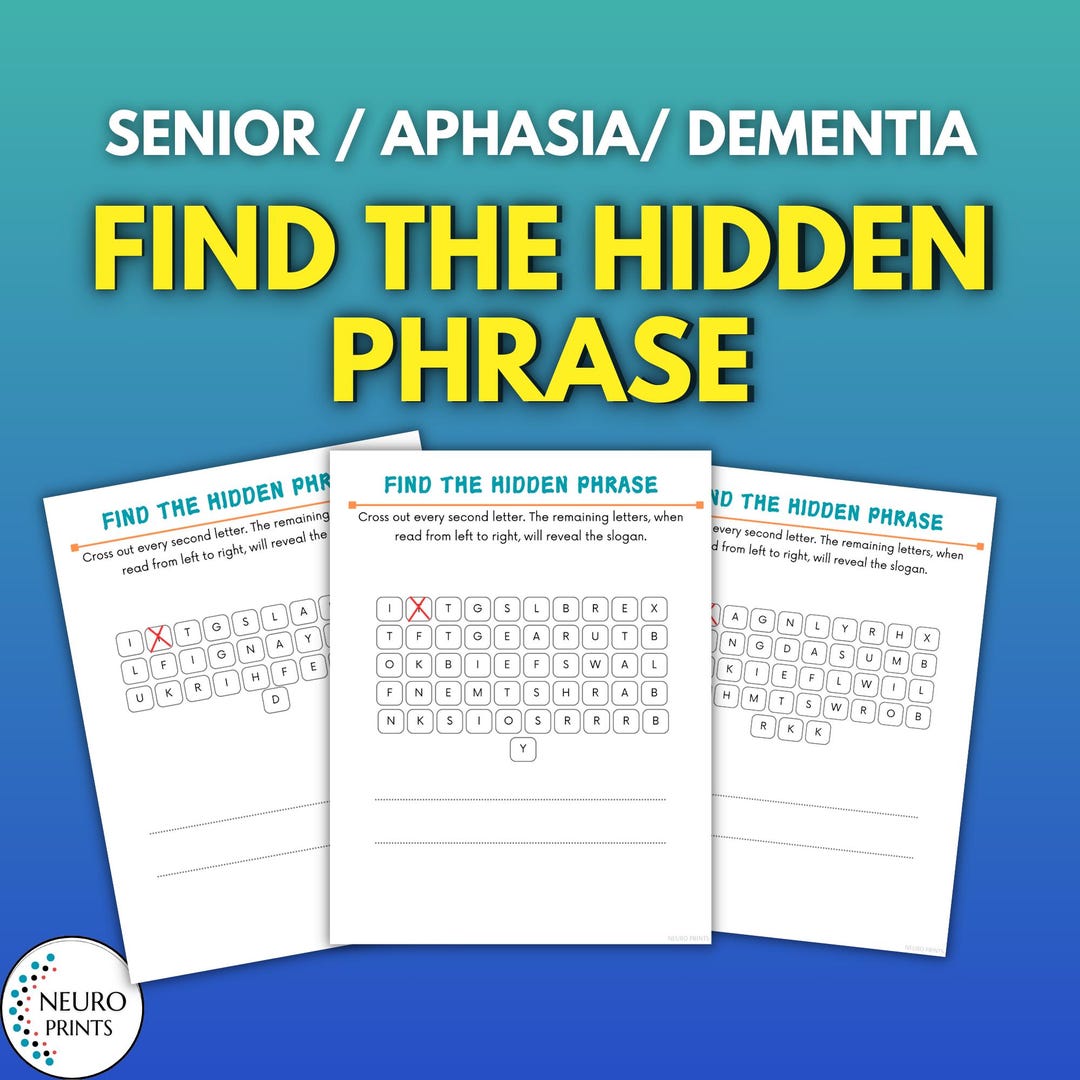 Aphasia Therapy,visual Perception Worksheets,stroke Dementia Simple ...
