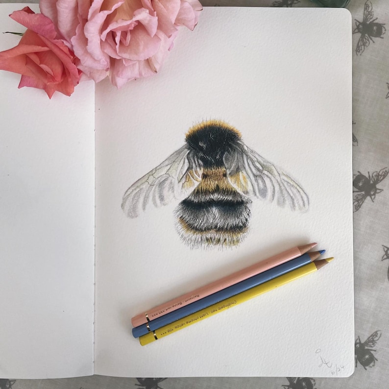 A5 Bumblebee Print - Etsy