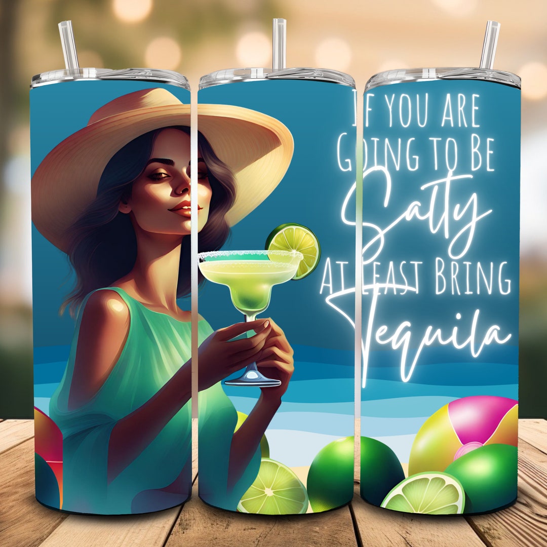 Salty Sarcasm Dream Girl Seamless Tumbler Wrap PNG & PDF, 20oz Skinny ...