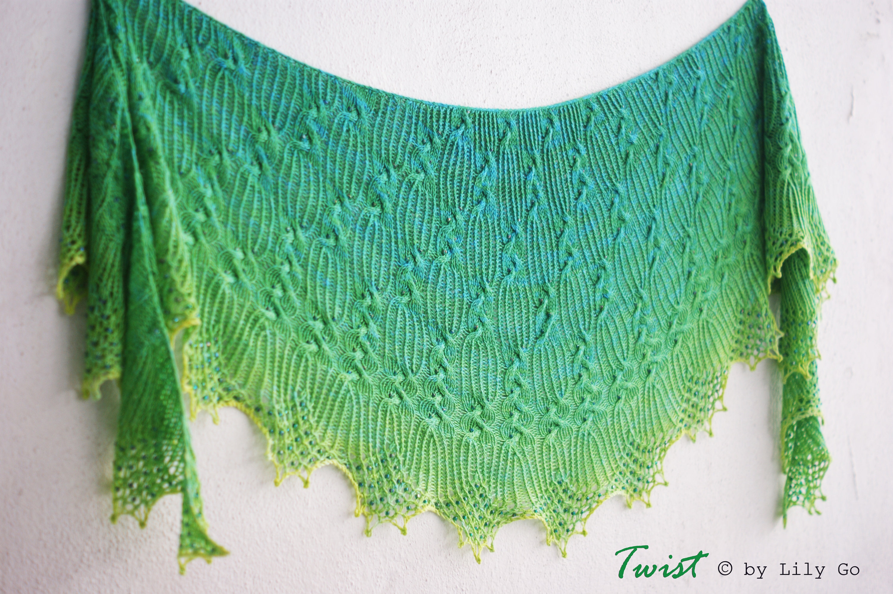 Twist Knitting Shawl Pattern in PDF - Etsy