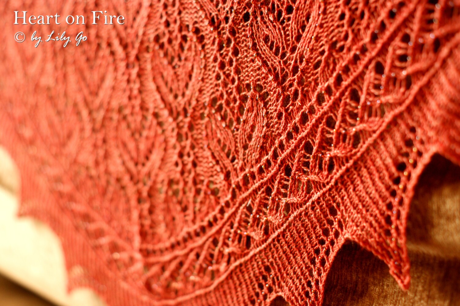 Heart on Fire Knitting Shawl Pattern in PDF - Etsy Australia