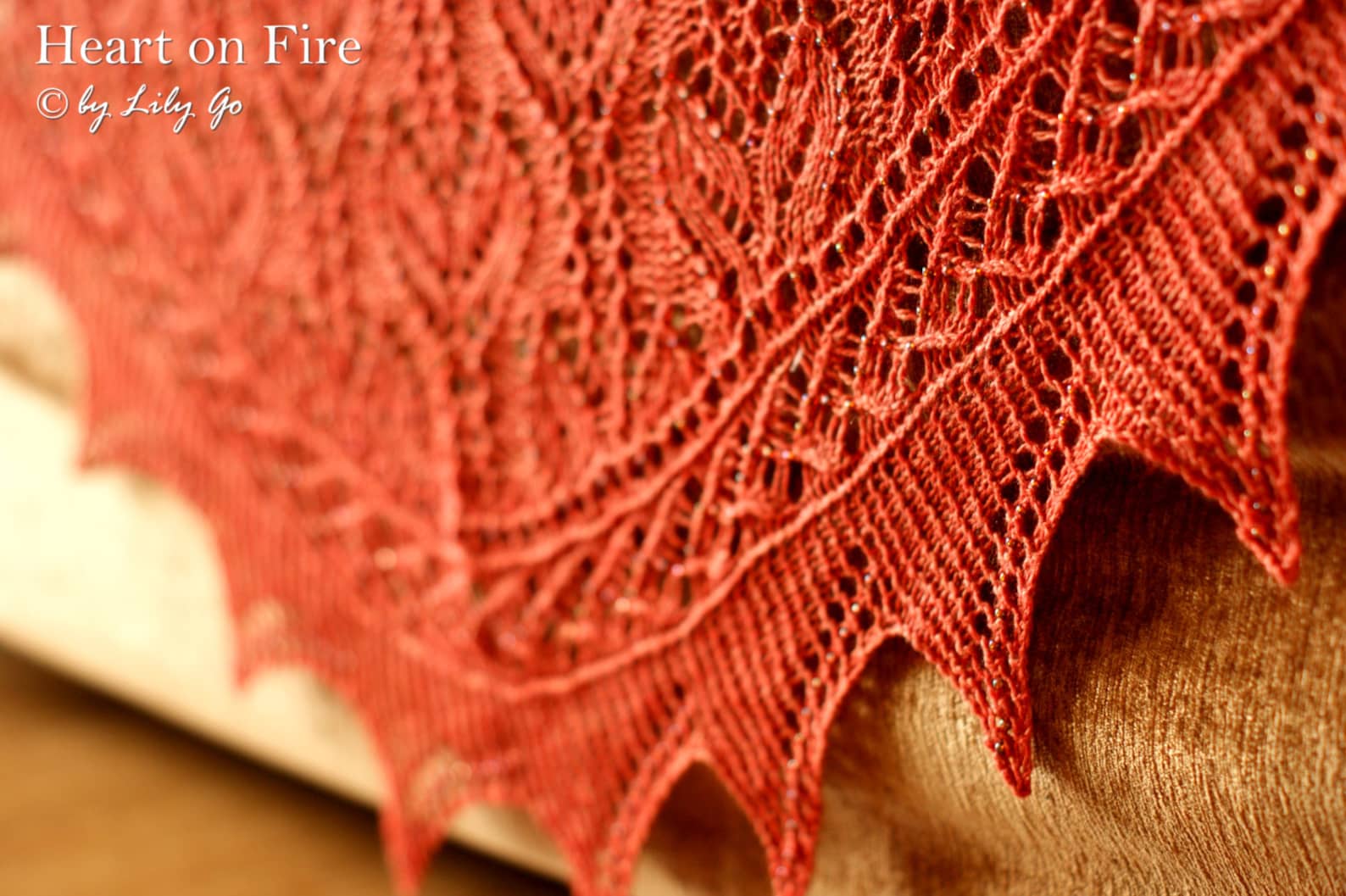 Heart on Fire Knitting Shawl Pattern in PDF - Etsy Australia