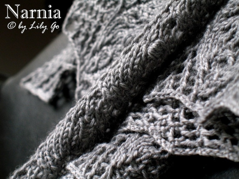 Narnia Knitting Shawl Pattern in PDF - Etsy
