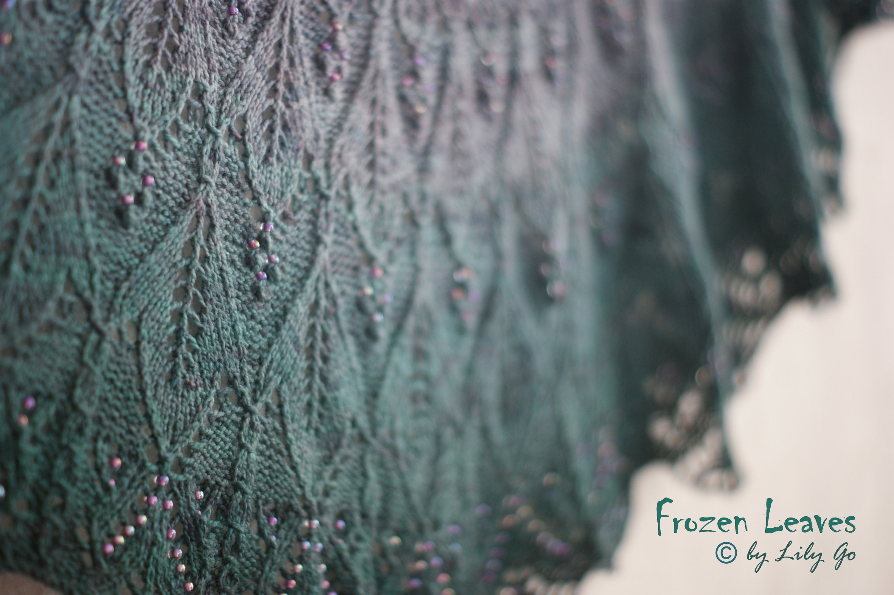 Frozen Leaves Knitting Shawl Pattern - Etsy