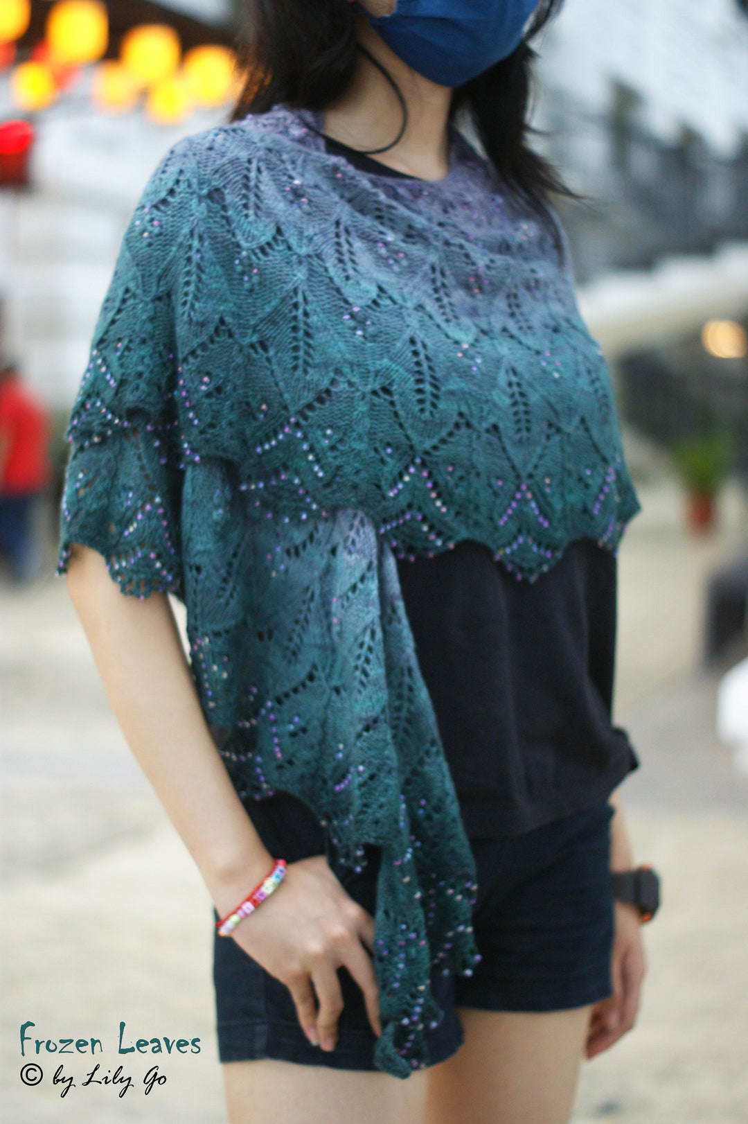 Frozen Leaves Knitting Shawl Pattern - Etsy