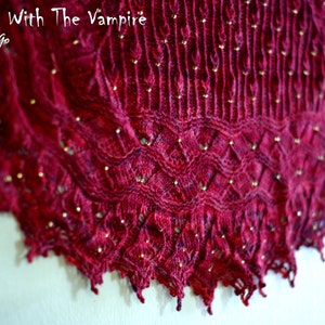 Interview With the Vampire Knitting Shawl Pattern in PDF - Etsy