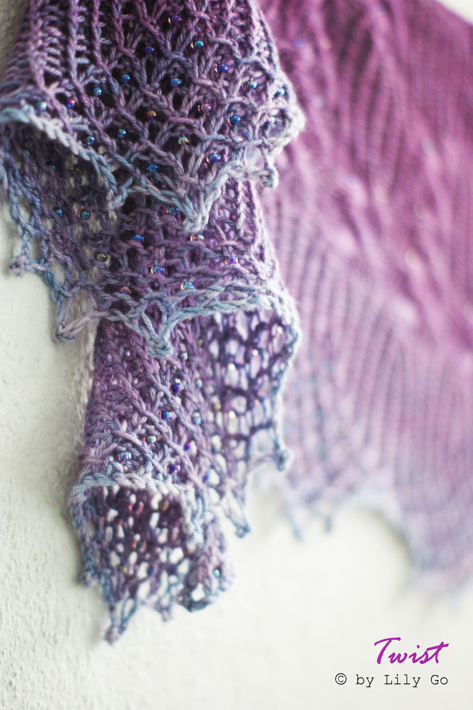 Twist Knitting Shawl Pattern in PDF - Etsy