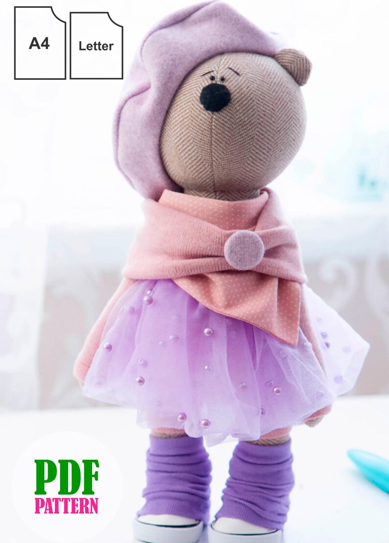 Teddy Bear Sewing Pattern PDF Instant Download Sewing - Etsy