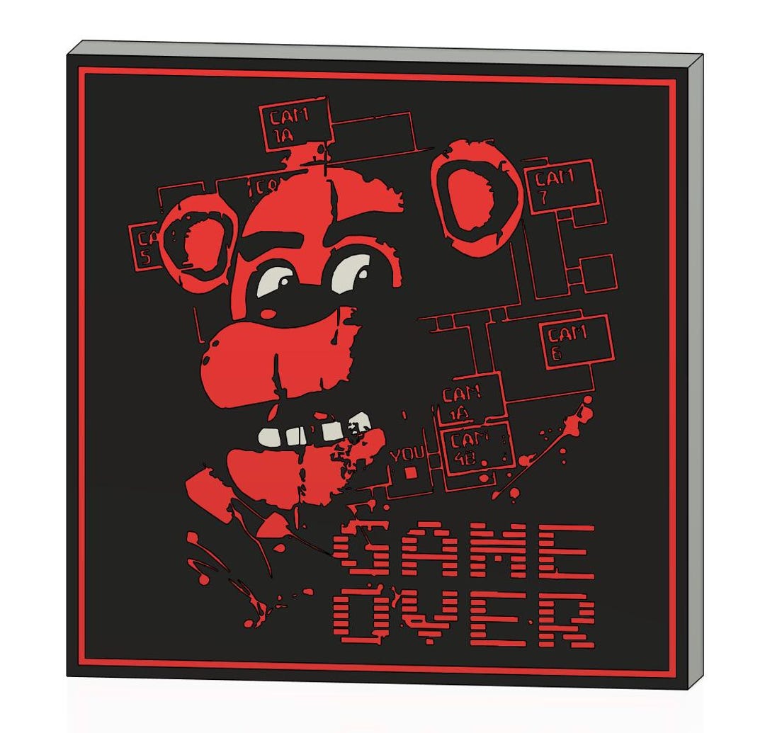 Freddys game Over Lightbox - Etsy