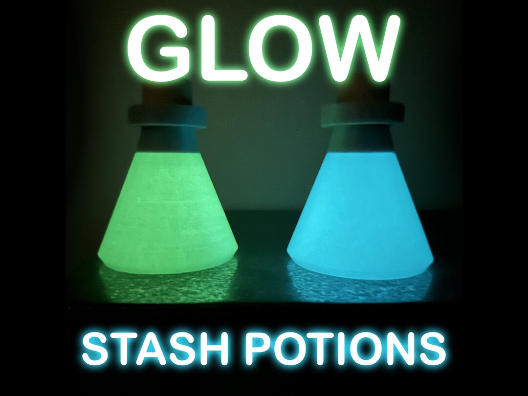Glow Stash Potion | Cosplay Potion | Prop Potion | Storage Potion - Etsy