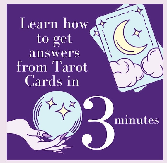 Learn Tarot Cards Learn to Read Tarot Cards Fast Yes No - Etsy