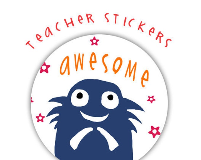 NEW Monster Stickers for Teachers Reward Set - Etsy