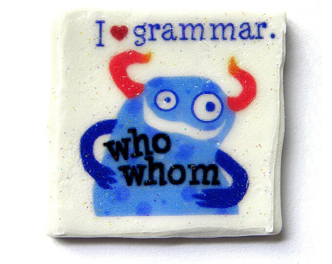 I Heart Grammar Monster Magnet - Etsy