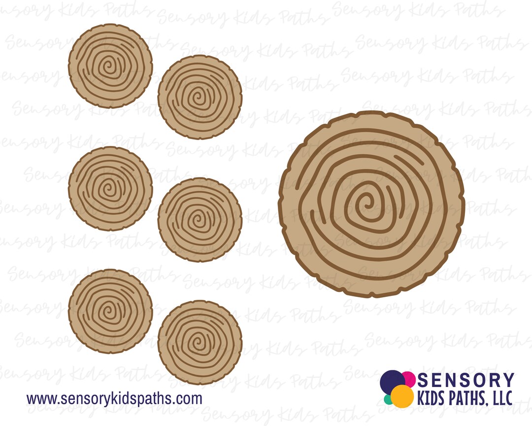 Tree Stumps Sensory Path Decal Set - Etsy