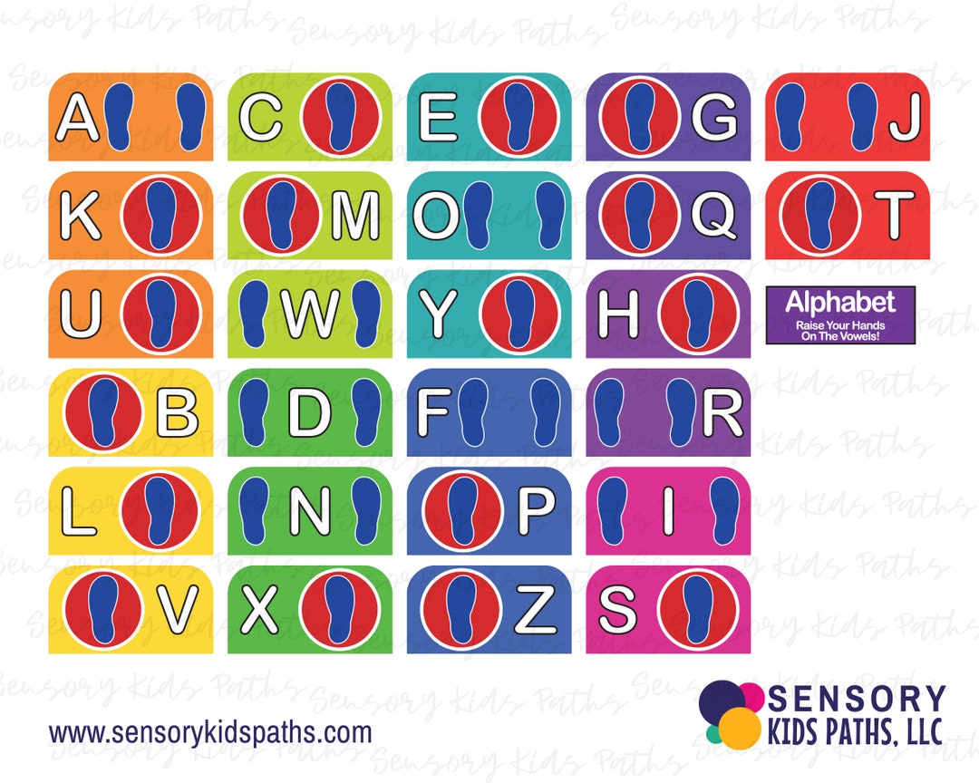 Alphabet Steps Sensory Path Set Sensory Kids Paths - Etsy