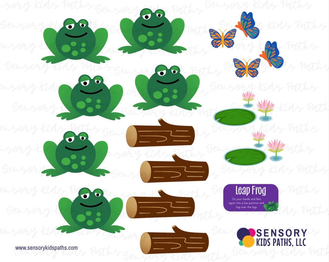 Leap Frog Sensory Path Decal Set - Etsy