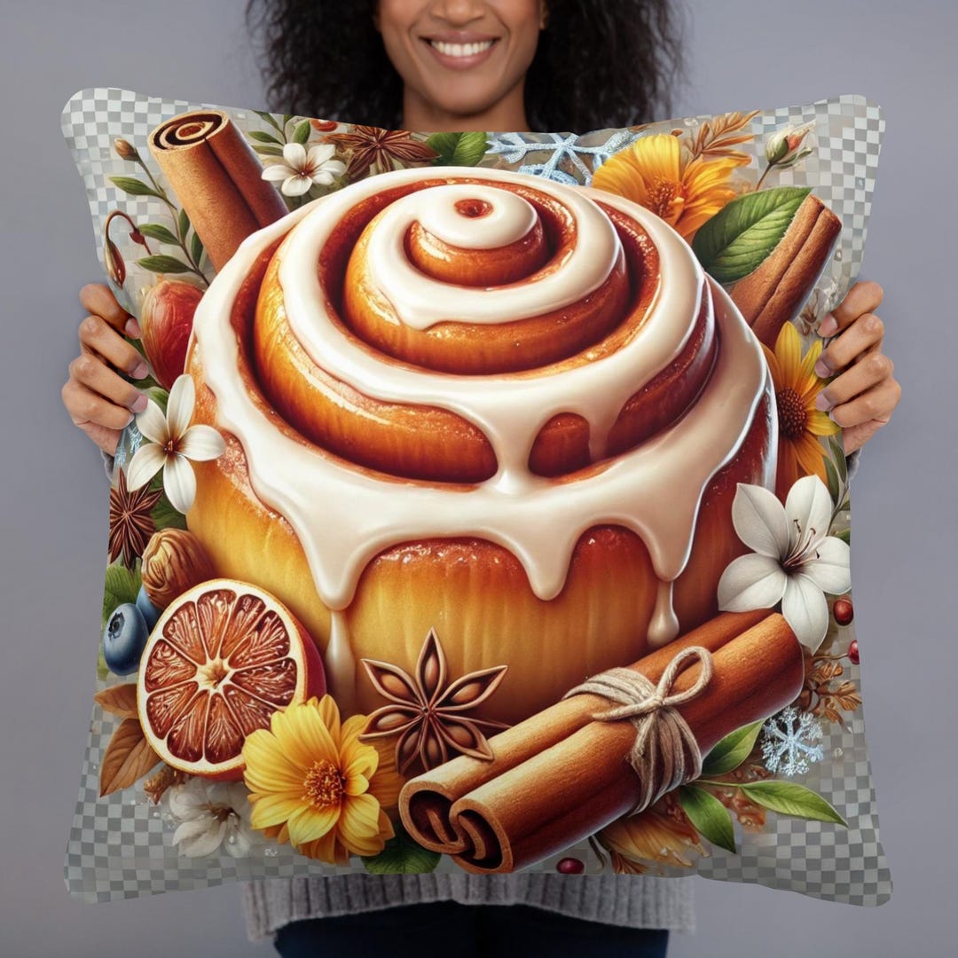 Cinnamon Roll Basic Pillow - Etsy