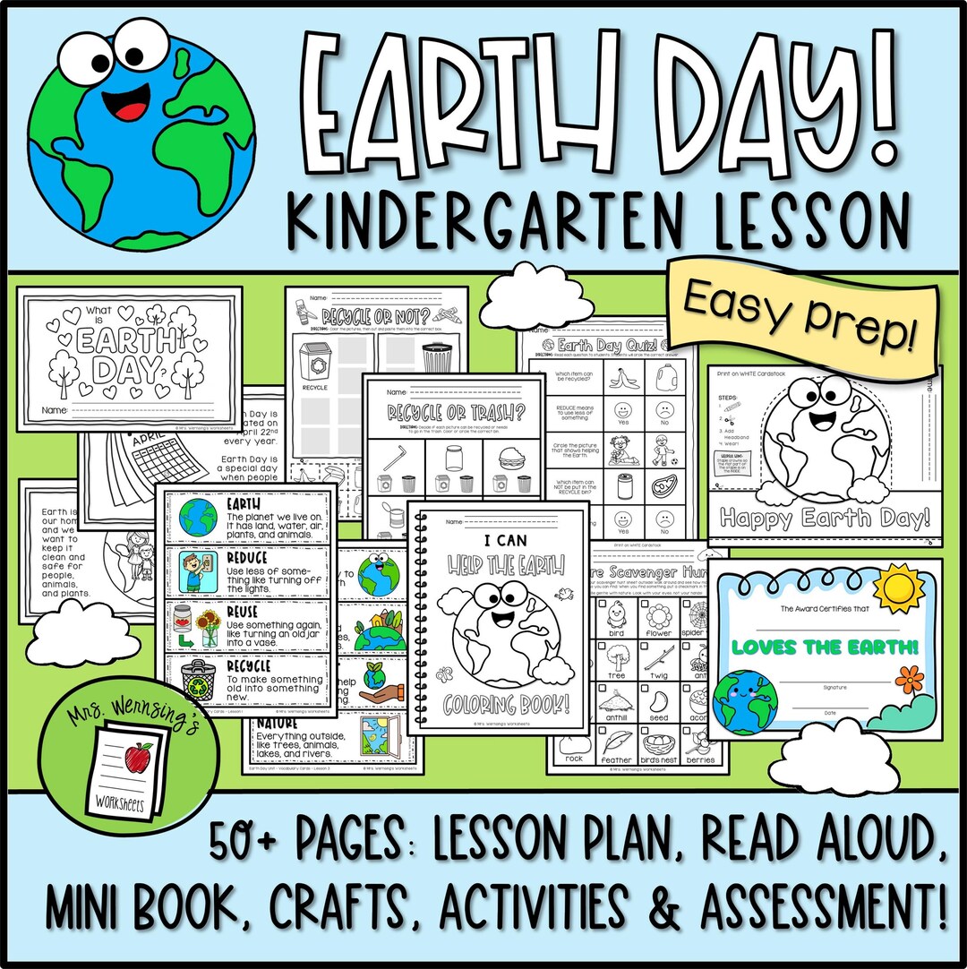 Earth Day Lesson for Kindergarten! - Etsy
