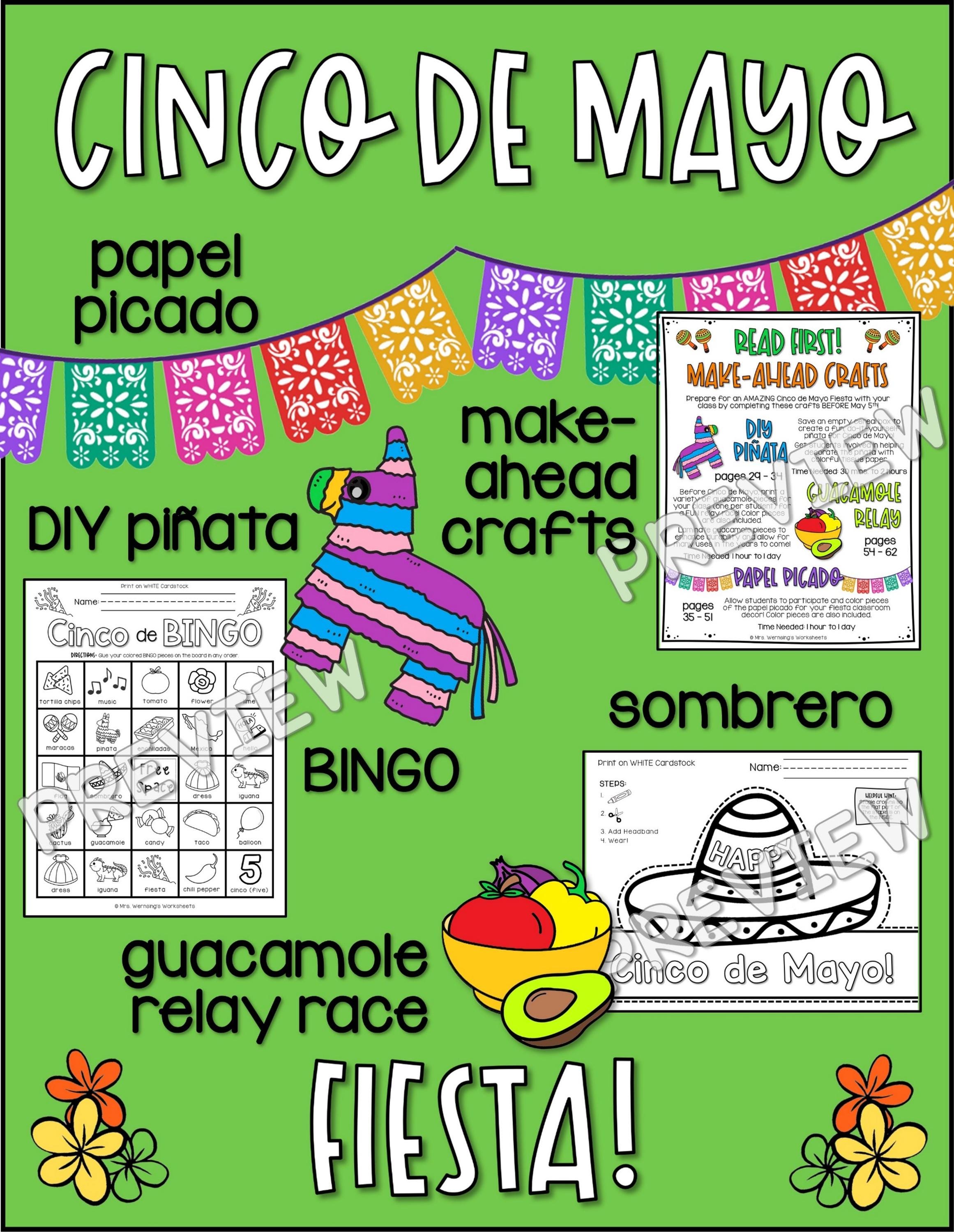 FUN Cinco De Mayo Lesson for Kindergarten! - Etsy
