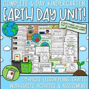 COMPLETE 5-day Earth Day Kindergarten Unit! - Etsy