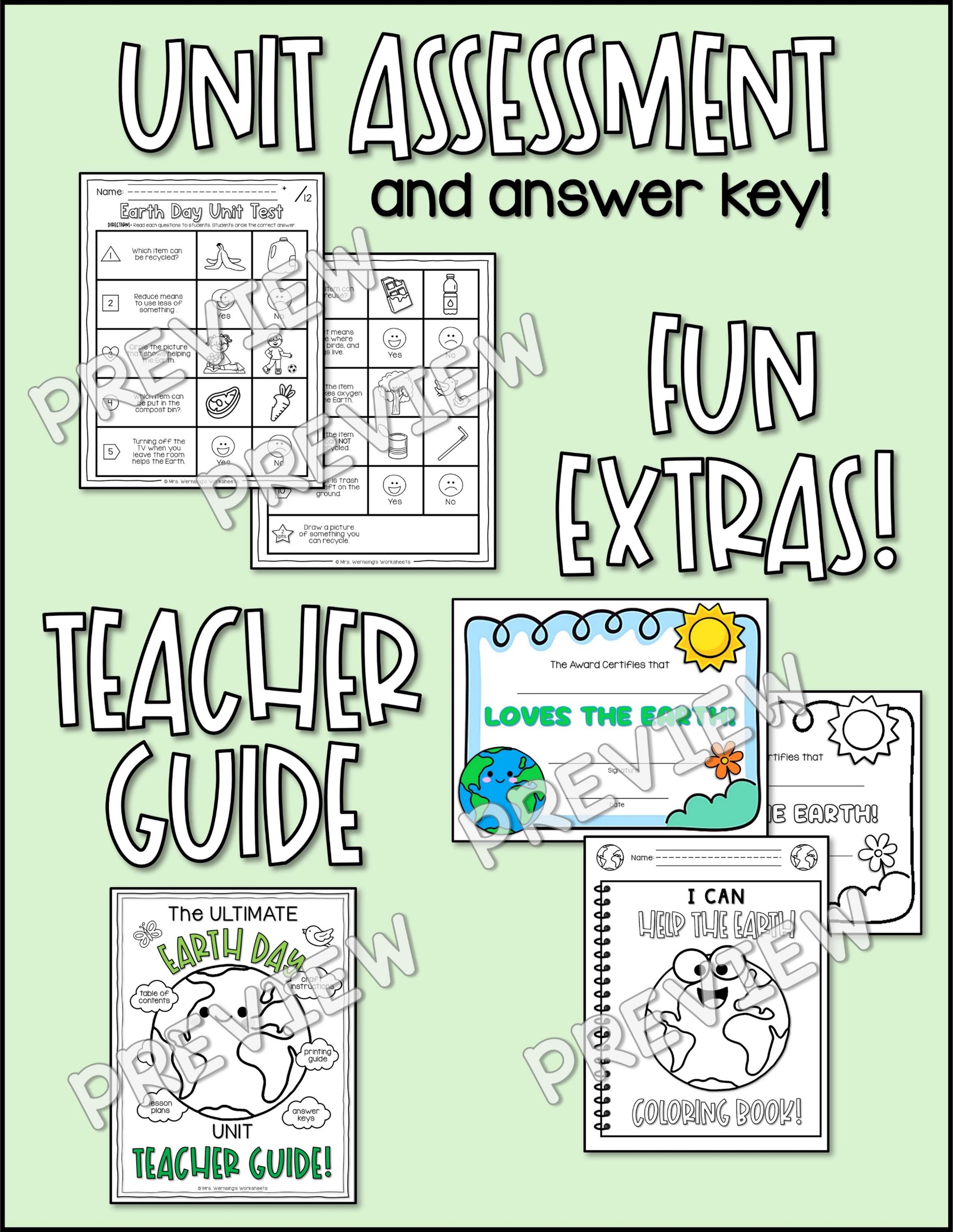 COMPLETE 5-day Earth Day Kindergarten Unit! - Etsy