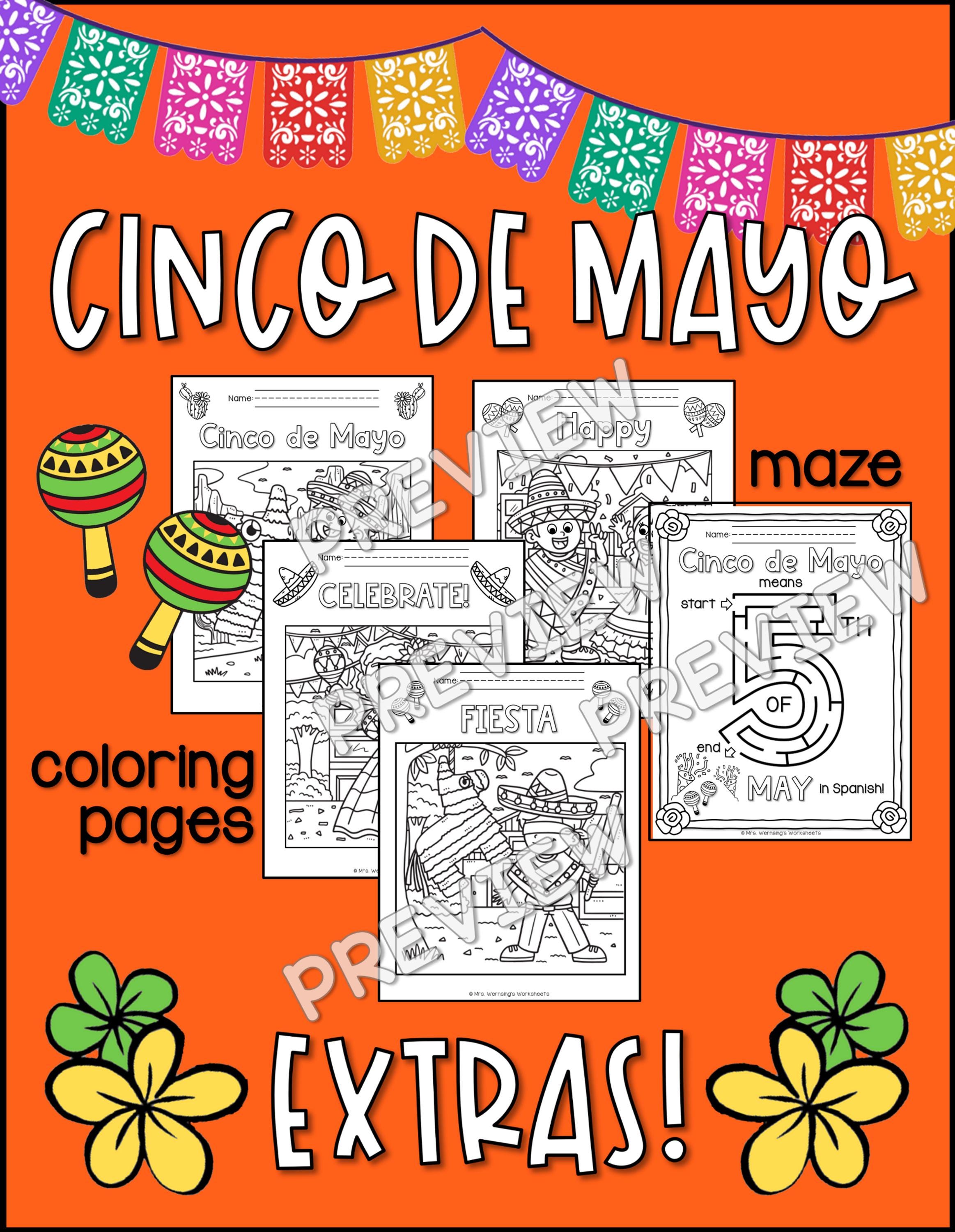 FUN Cinco De Mayo Lesson for Kindergarten! - Etsy