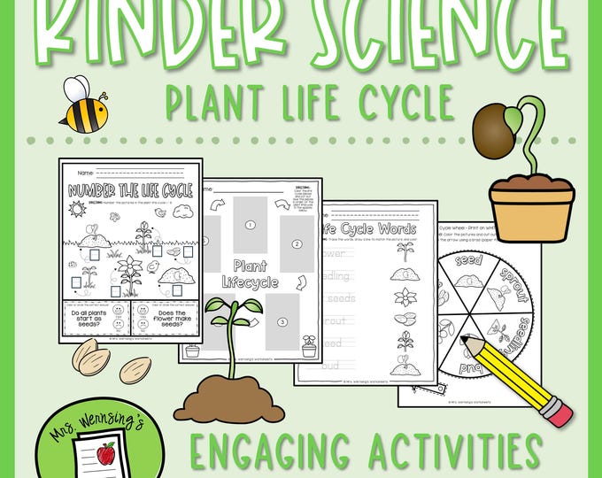 Life Cycle of a Plant, Homeschool Science Unit Activity, Sequencing ...