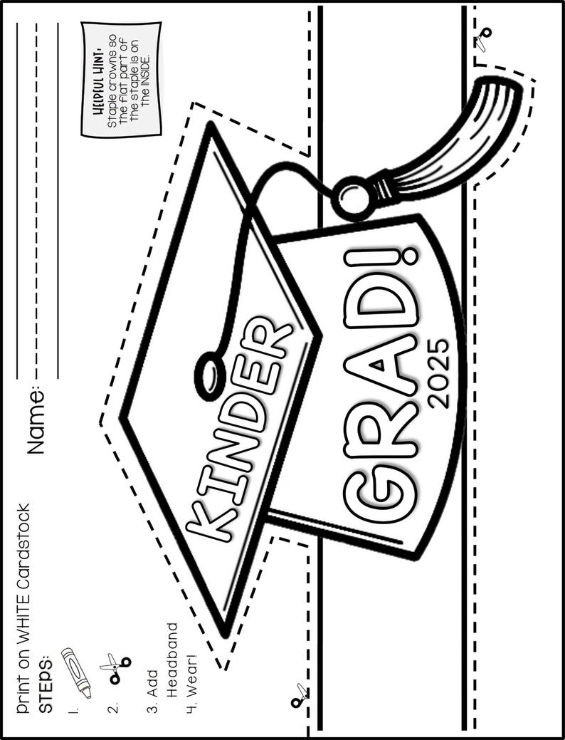 CUTE Kindergarten and Preschool Graduation Caps! - Etsy