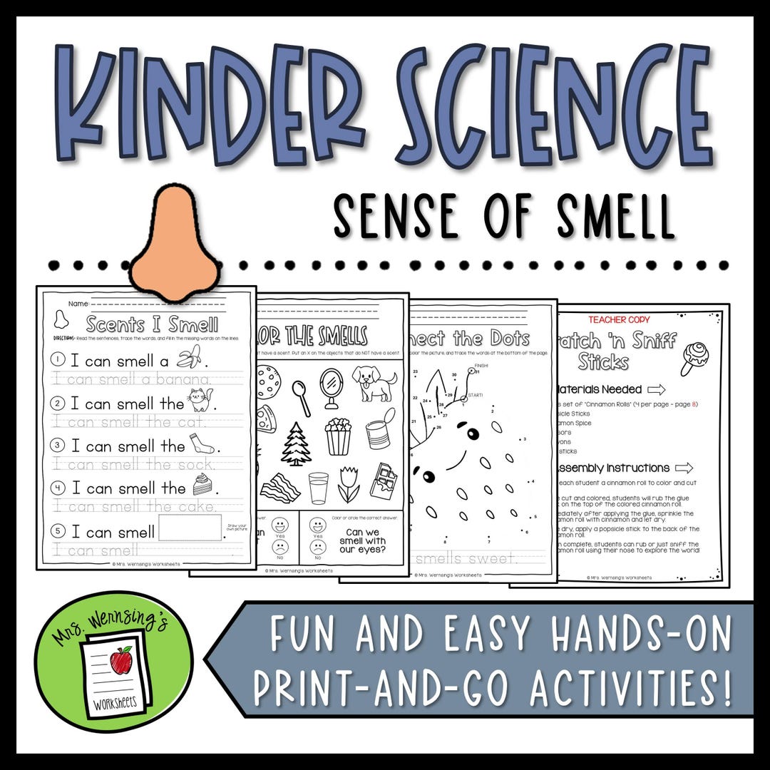 Sense of SMELL Activities - KINDER SCIENCE - Etsy